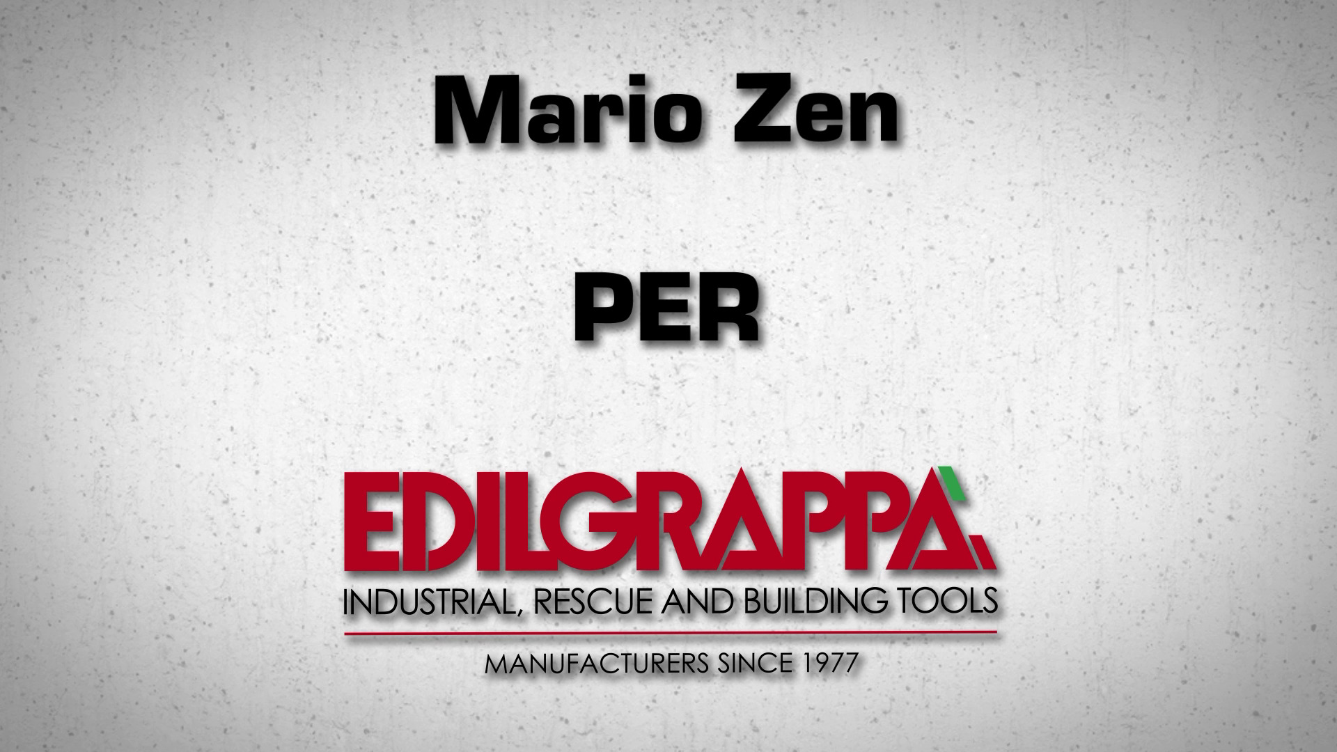 Intervista a Mario Zen per EDILGRAPPA - CONCRETENEWS.TV